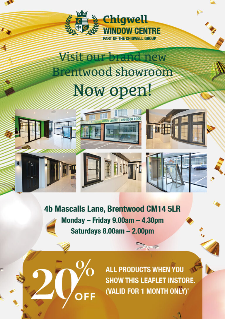 Chigwell Window Centre opens in Brentwood - Chigwell Group
